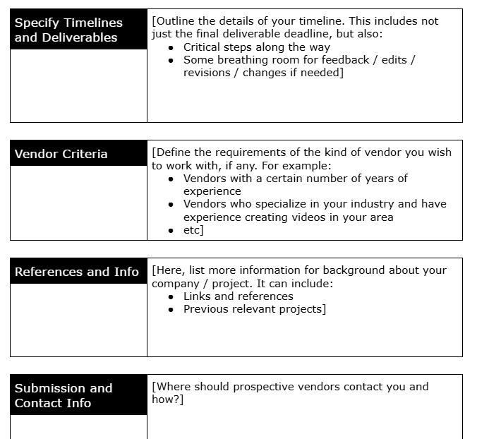 Video Production RFP: How to Create The Perfect Proposal (+ FREE Template)